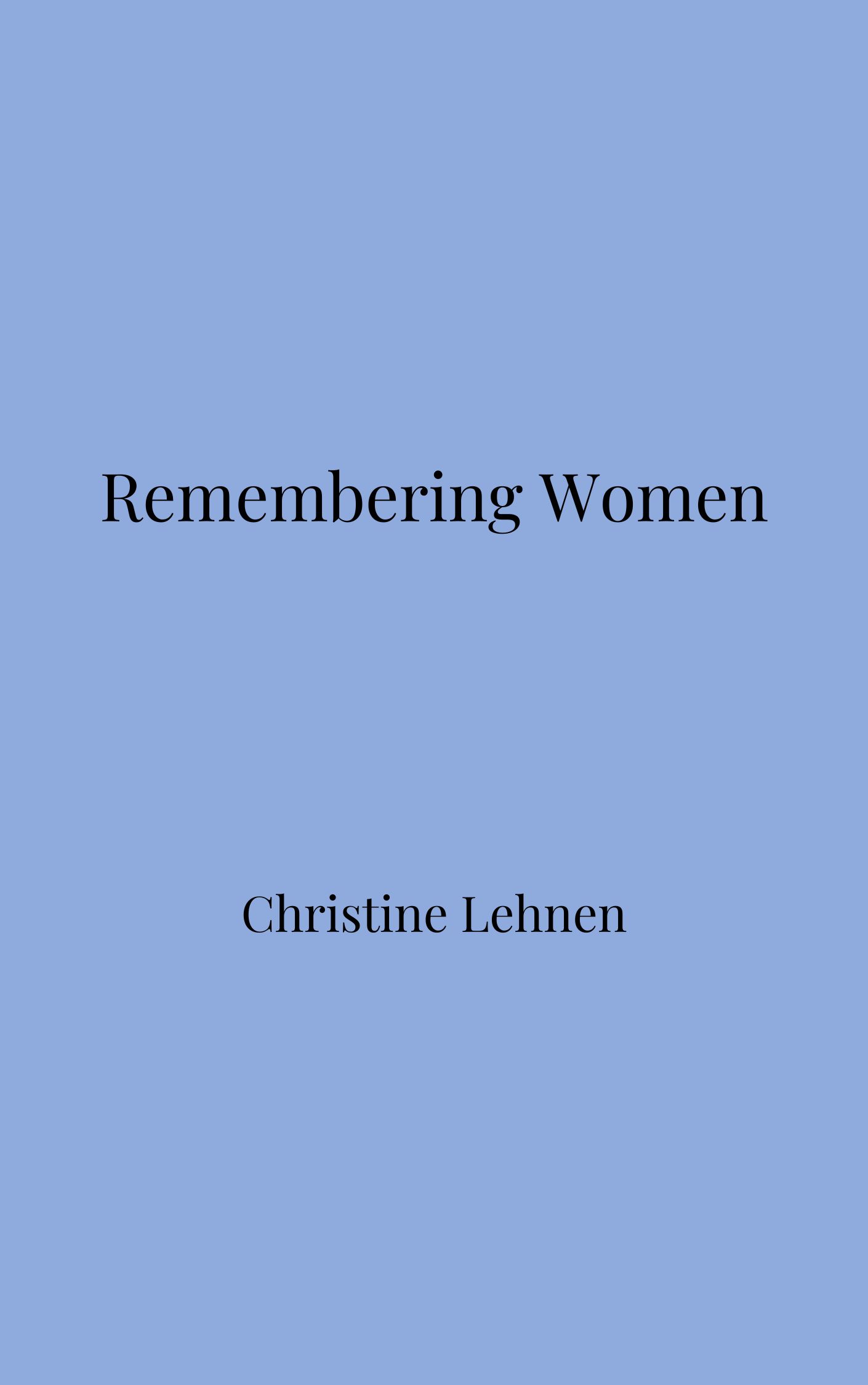 Remembering Women - Susanna Lea Associates