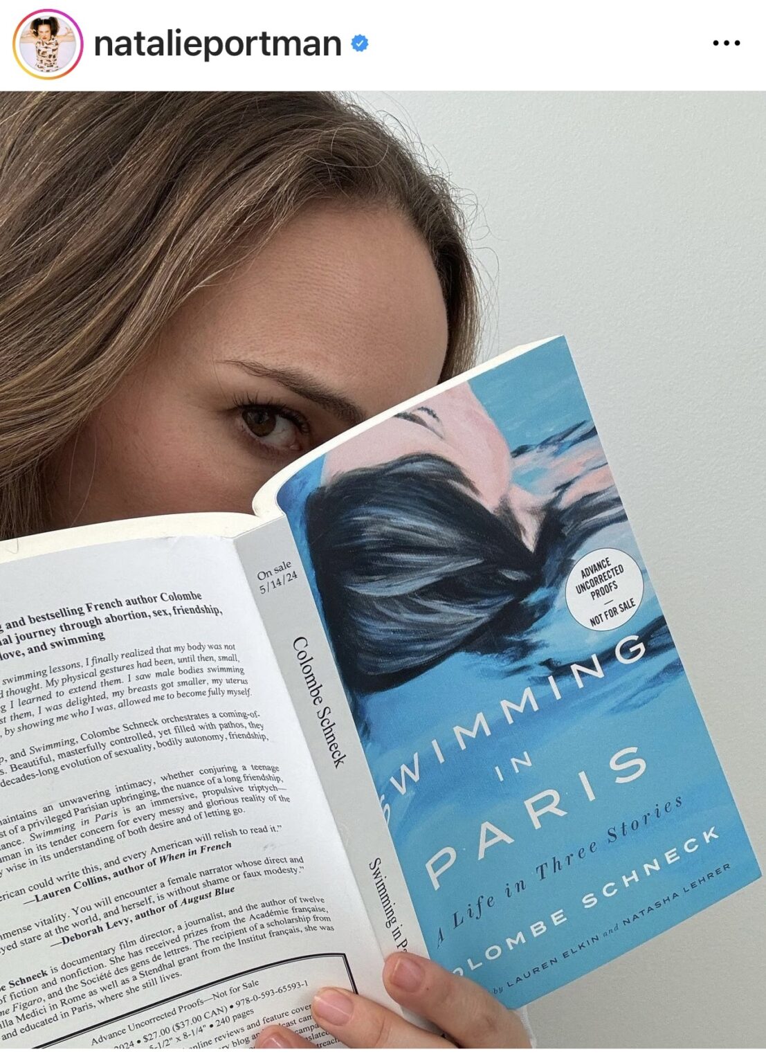 Colombe Schneck selected as Natalie Portman's May book club pick ...